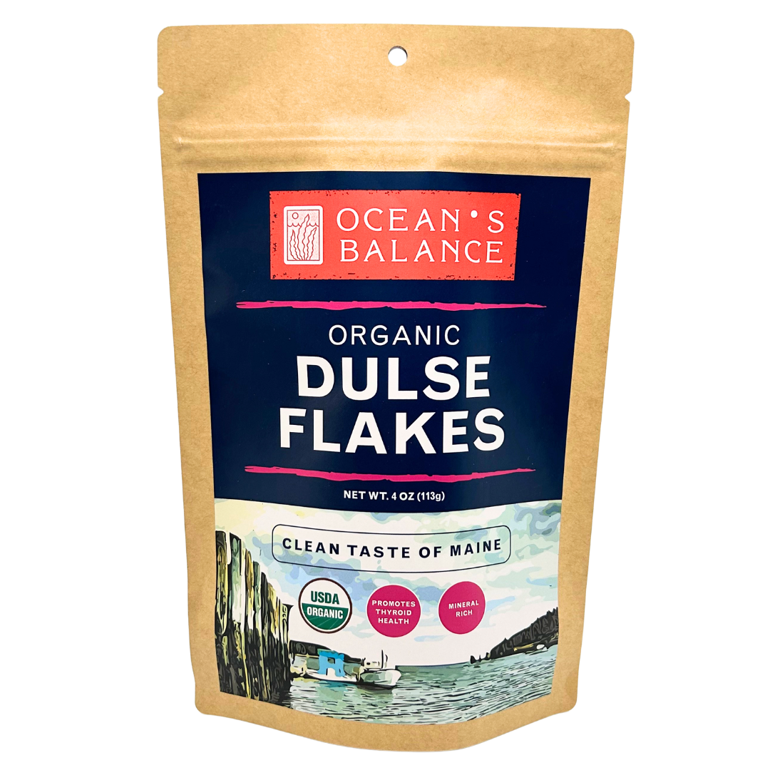 Organic Dulse Flakes | Dried Atlantic Dulse Flakes (palmaria palmata)